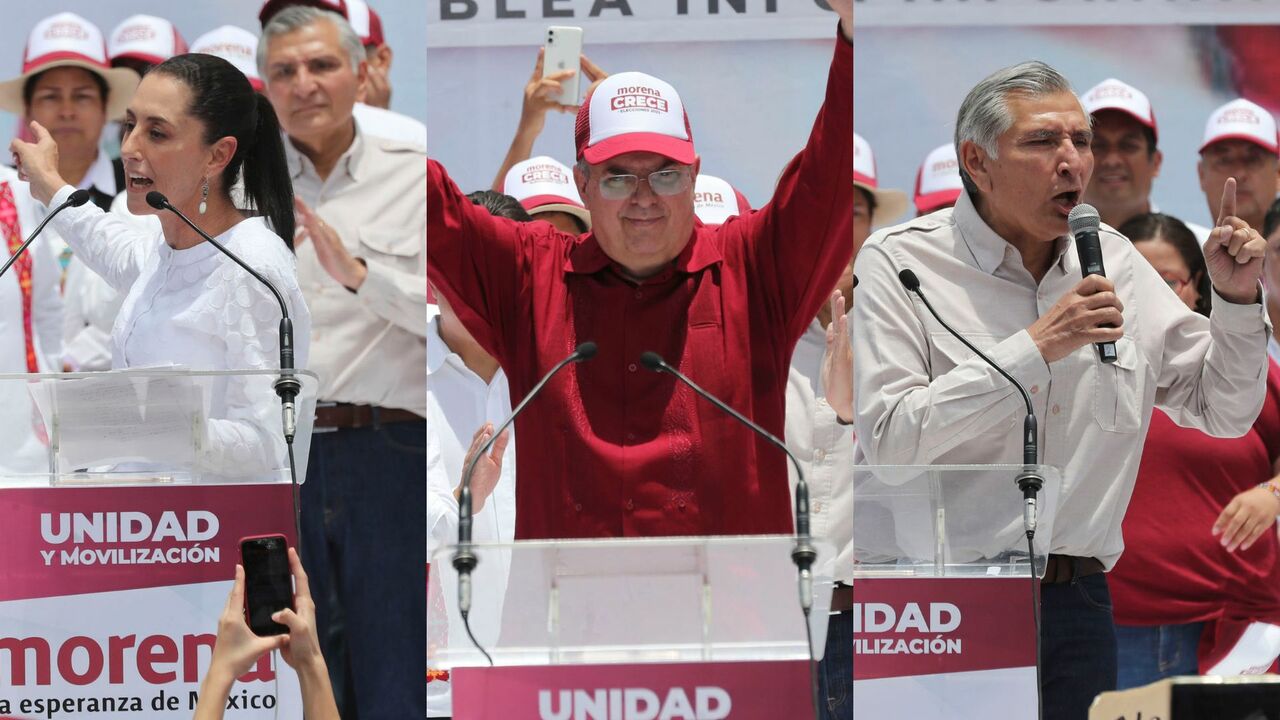 Claudia Sheinbaum Marcelo Ebrard Y Adán Augusto López Las